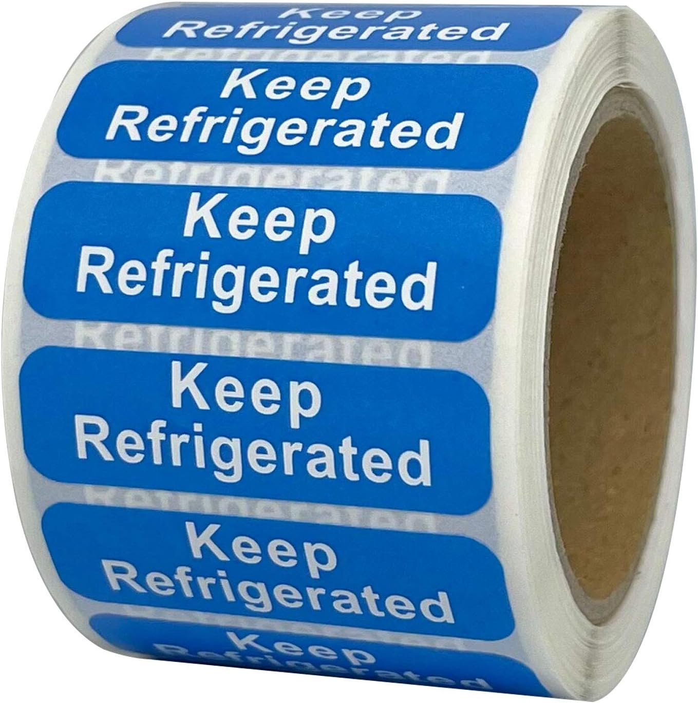 Amazon.com : TINGYI Keep Refrigerated Stickers - 1.5 x .433 Inch Blue ...