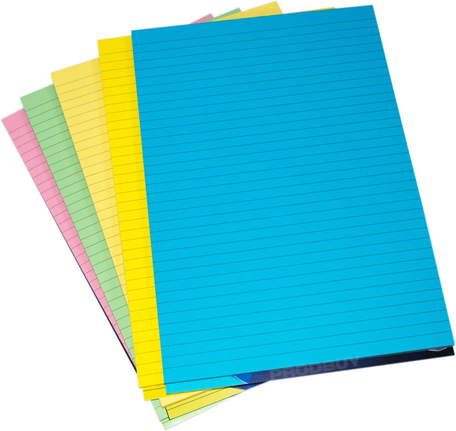 [Pack of 5] Visual Memory Aid A4 Assorted Colour 100 Page Paper Notepad ...