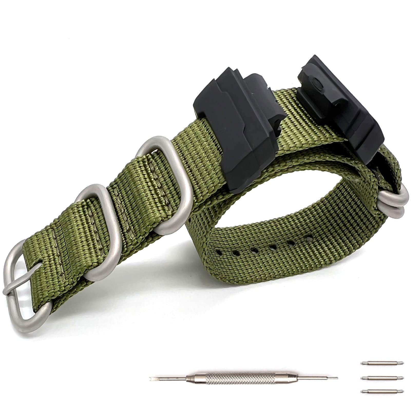Buy Ballistic Nylon Strap Replacement for G-Shock Watch Bands ...