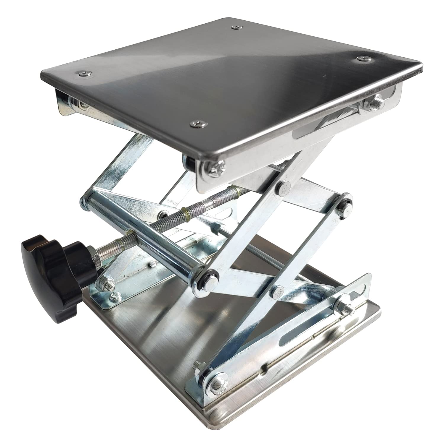 Snapklik.com : JENSWILL 6" X6" Lift Table Stainless Steel Lab Jack ...