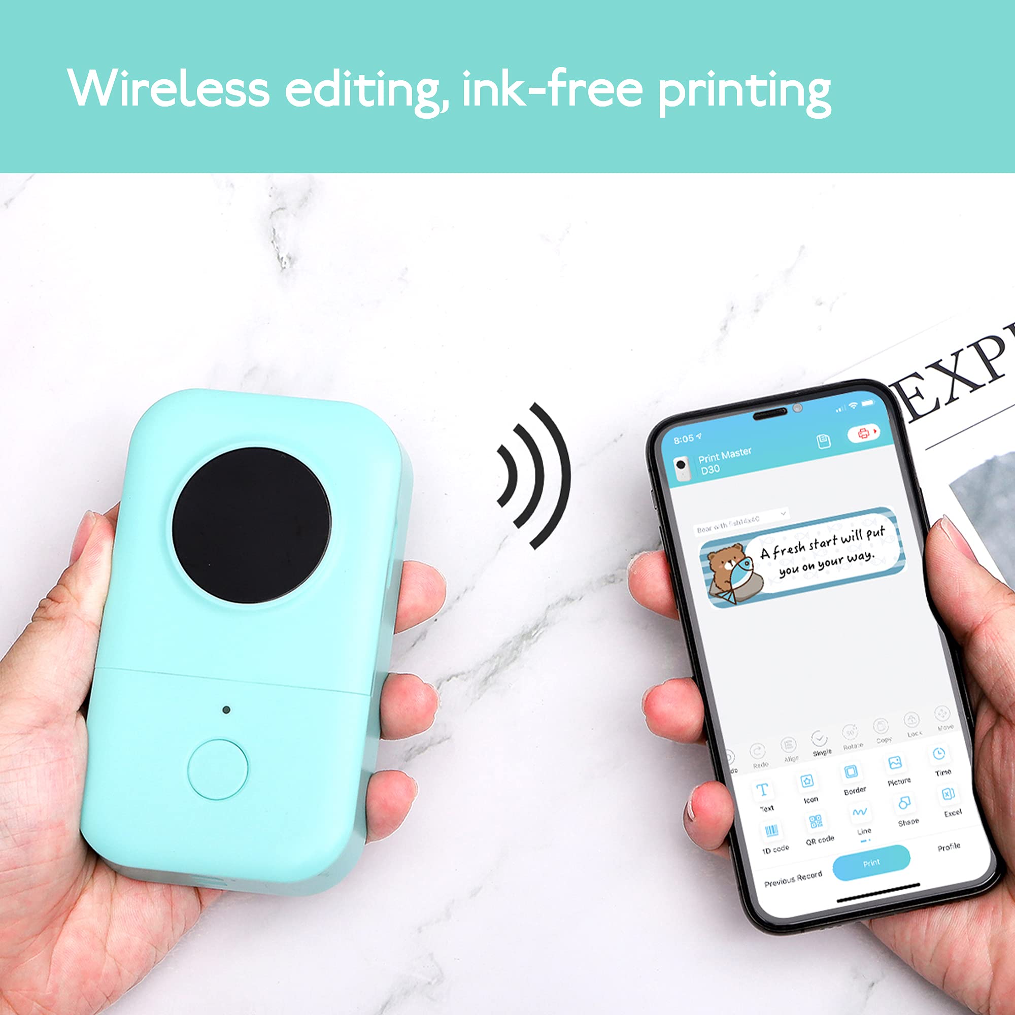 Snapklik.com : Phomemo D30 Label Maker Machine