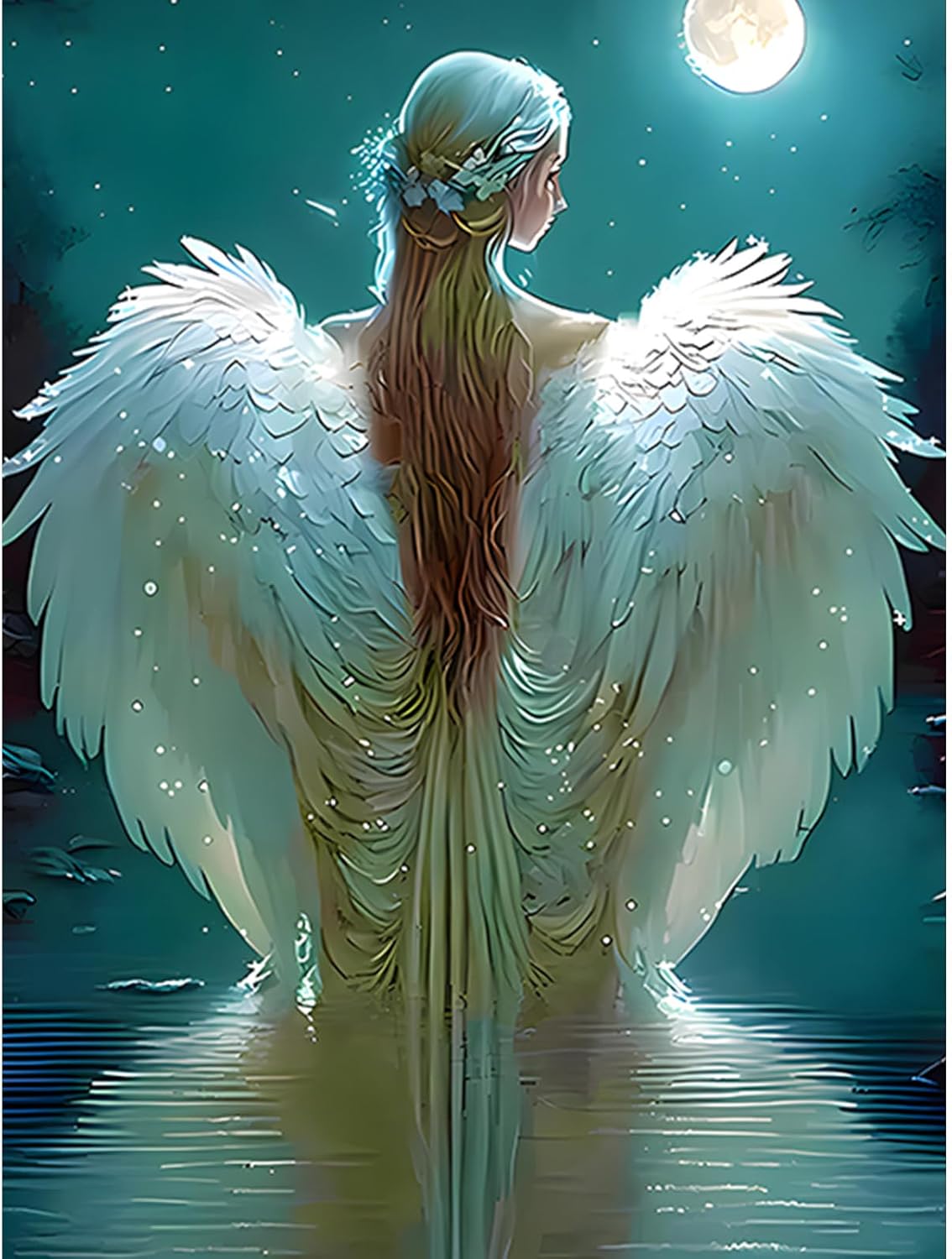 Amazon.com: SENQAO Angel Diamond Painting Kits for Adults - Angel 5D ...