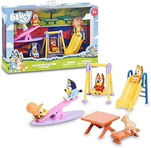Bluey - Playset, Playset with 5 Series Character Figures and Park ...