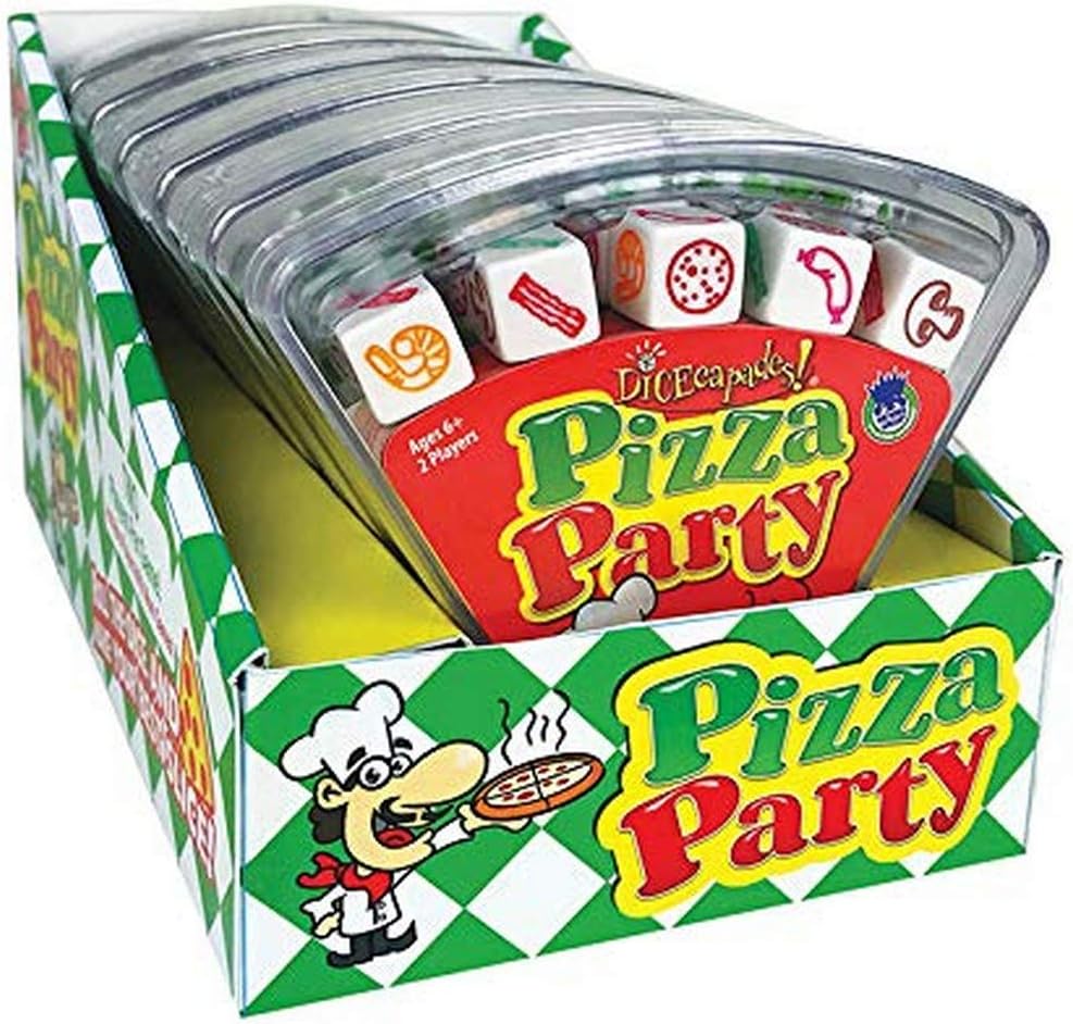 University Games Pizza Party Dice Game | Fast-Paced Matching Game for ...