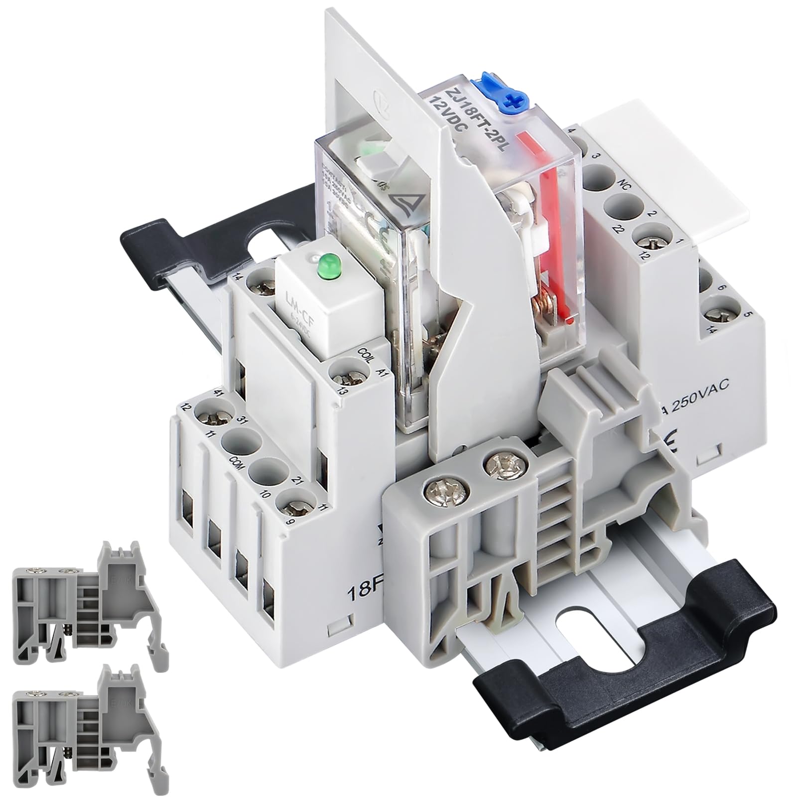 Snapklik.com : 12V Electromagnetic Power Relay, 8-Pin 10Amp 12V DC ...