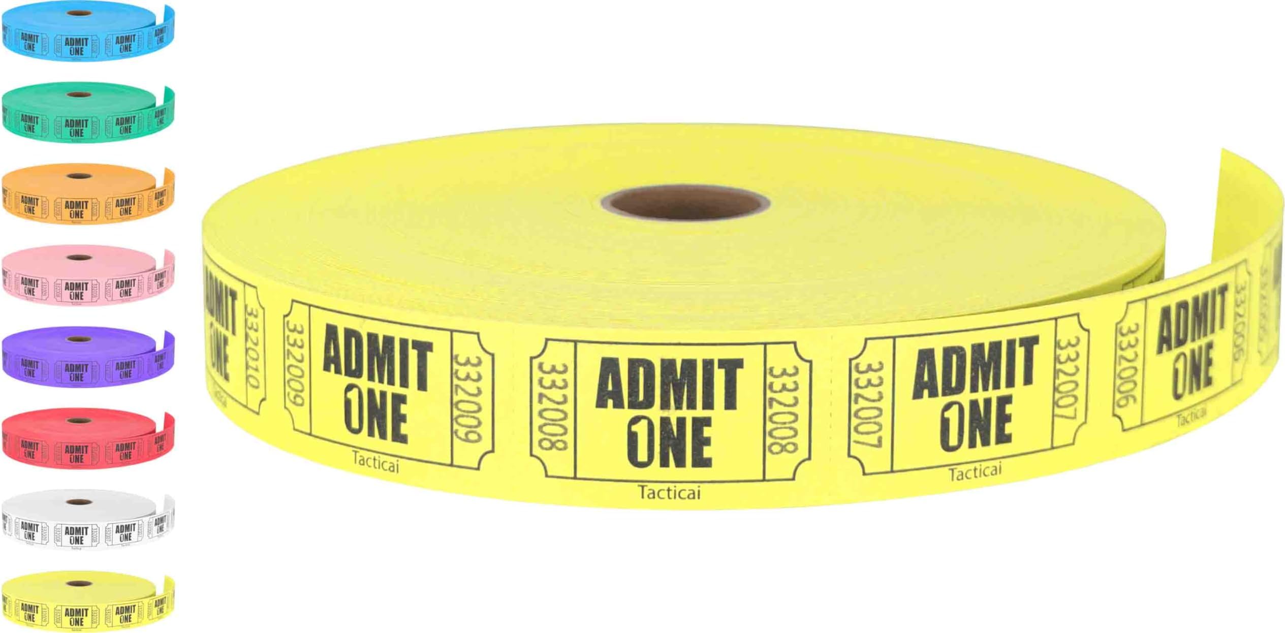 Amazon.com : LKXSPLABE Fluorescence Raffle Tickets Double Roll 2000 ...