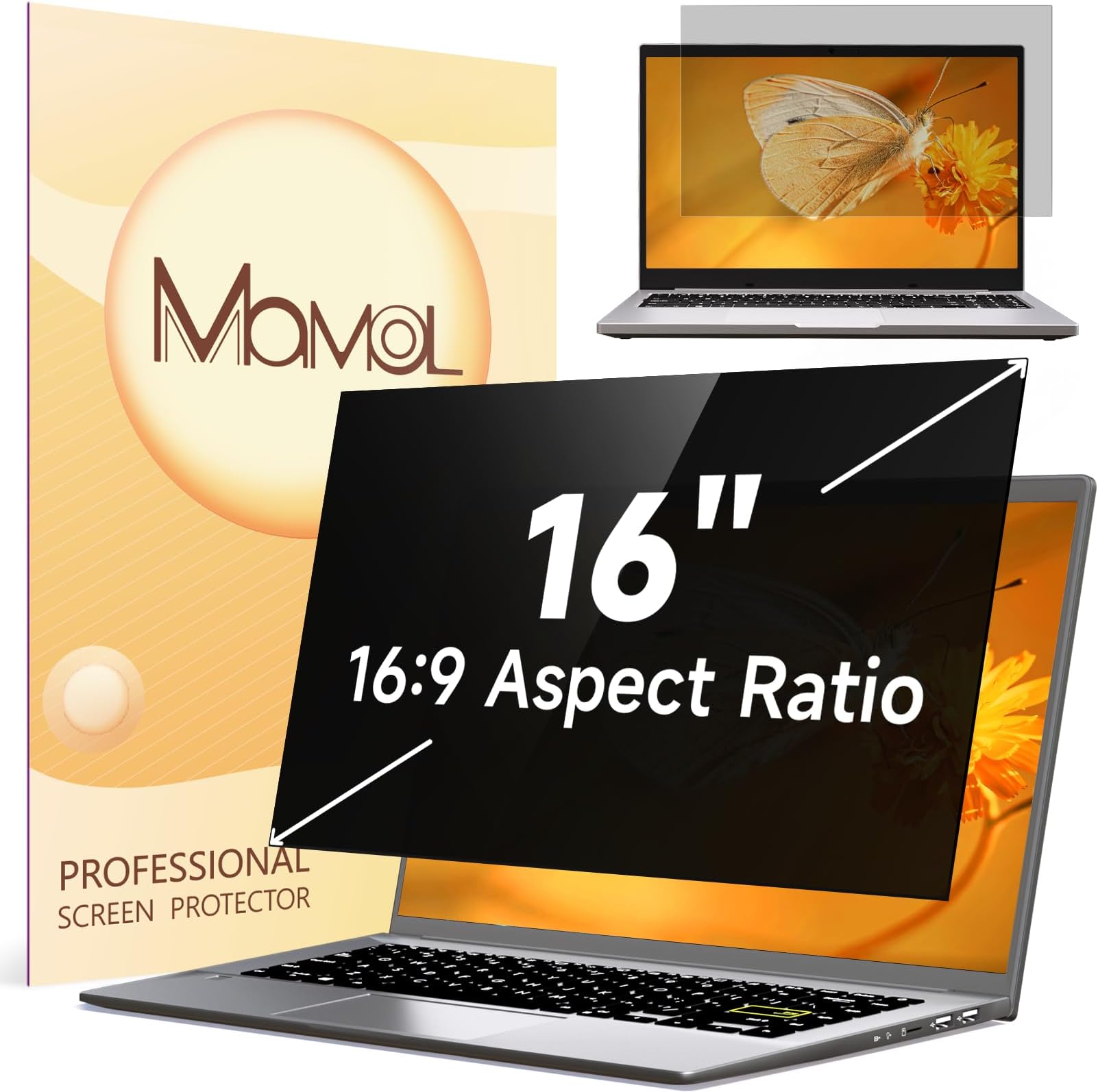 Amazon.com: Mamol Magnetic Laptop Privacy Screen 13.3 inch ,16:9 Aspect ...