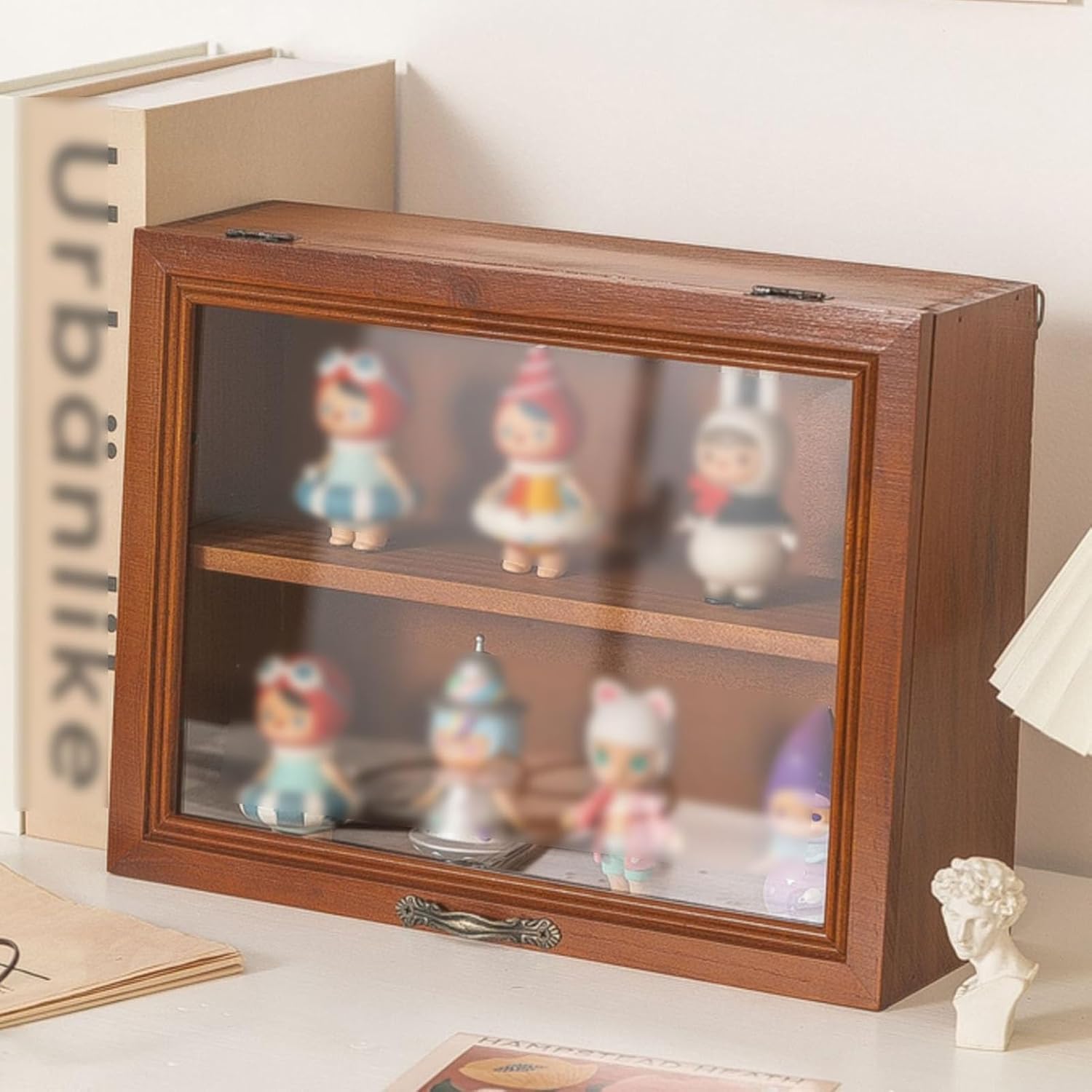 Amazon.com - HARELA Small Curio Display Cabinet, Display Cabinet with ...