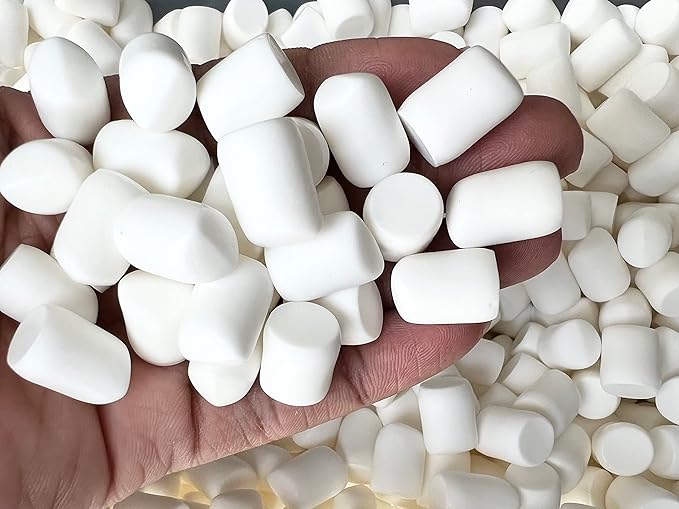 Amazon.com: 50pc White Small Simulation Marshmallow Set Hard Resin Fake ...