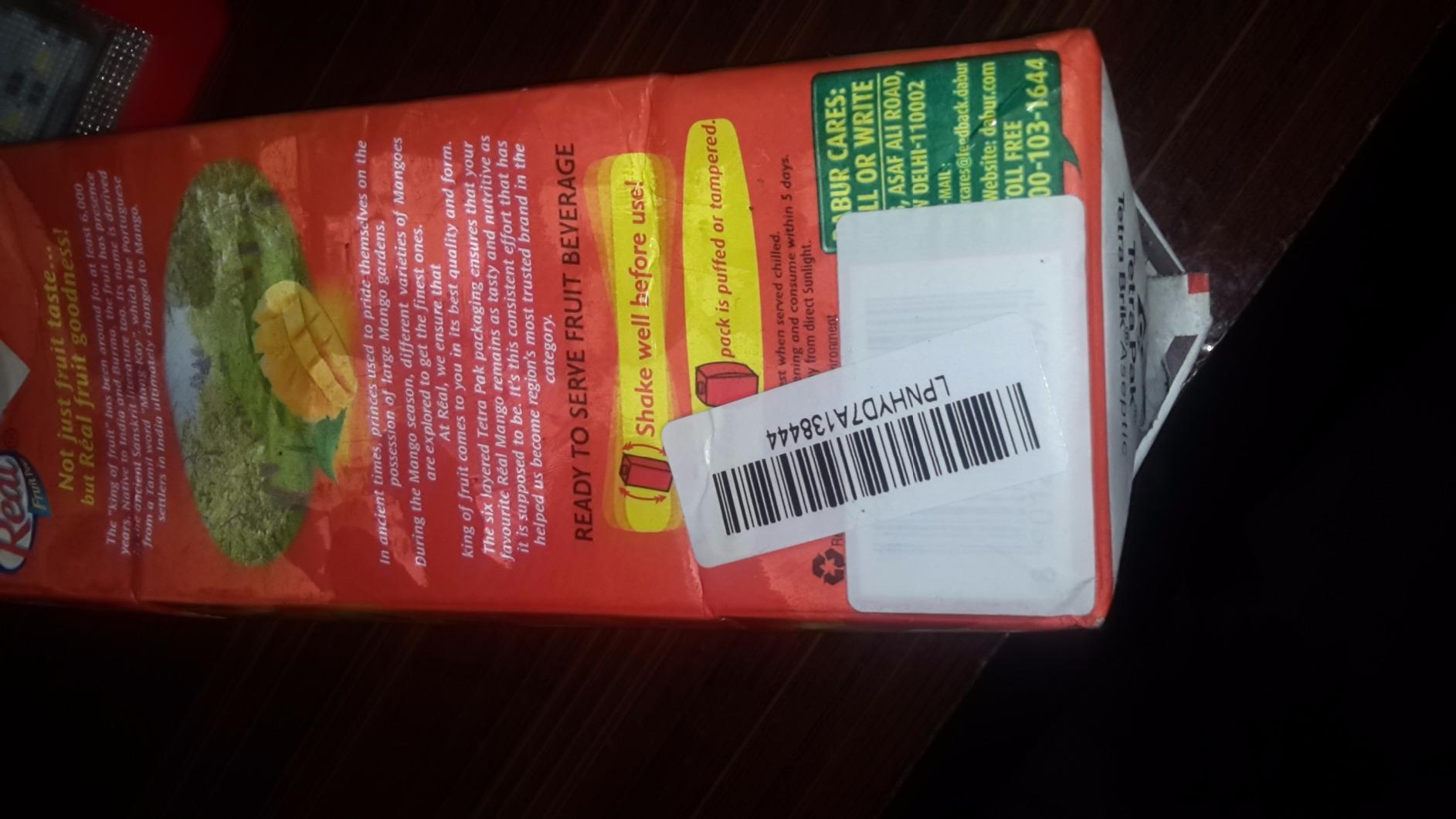 Real Fruit Power Mango - 1L : Amazon.in: Grocery & Gourmet Foods
