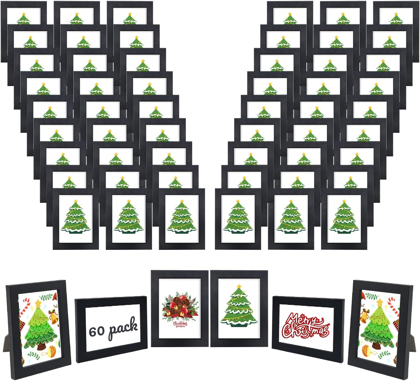 Amazon.com - YOUKE OLA Set of 60 Picture Frame Bulk Photo Frames with ...