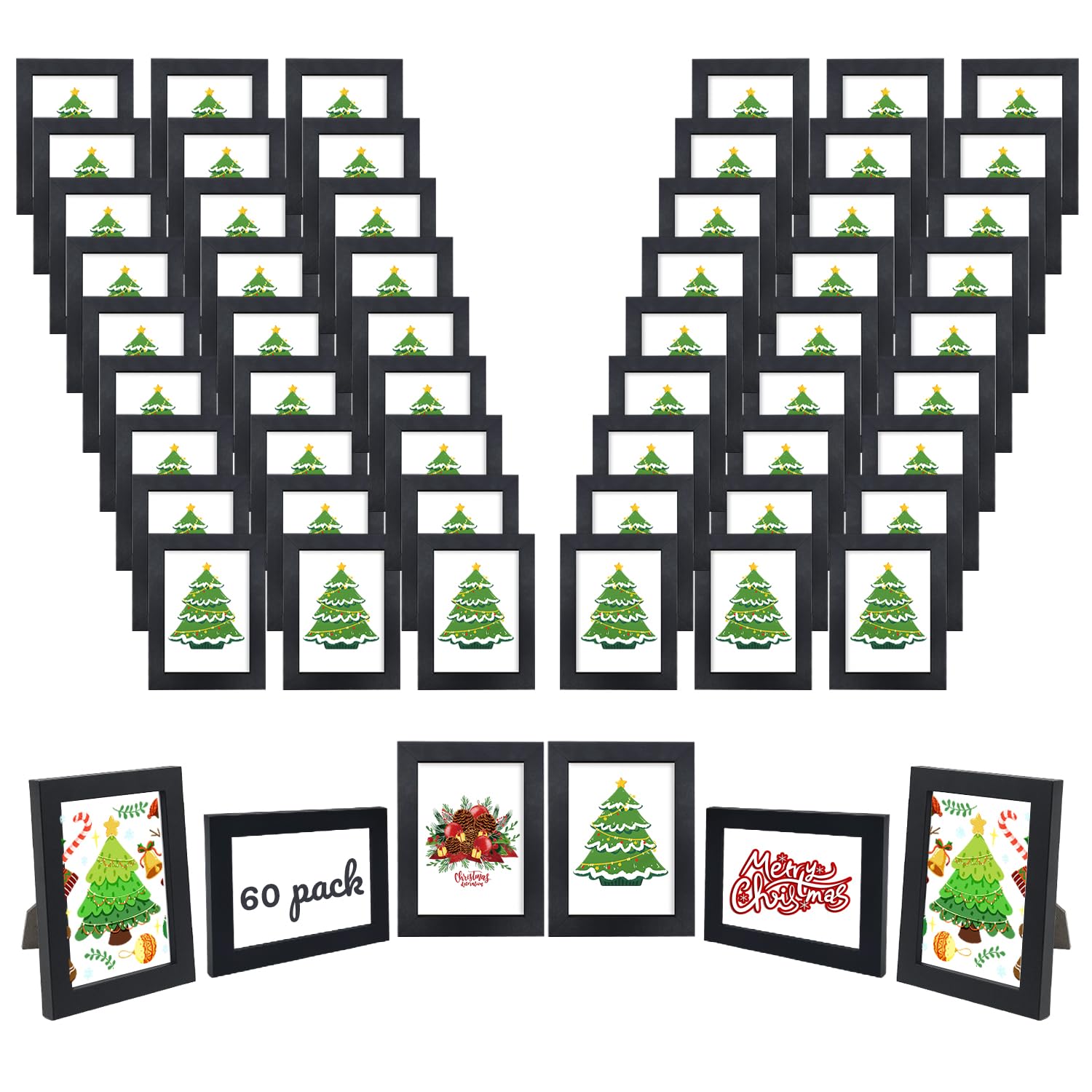 Amazon.com - YOUKE OLA Set of 60 Picture Frame Bulk Photo Frames with ...