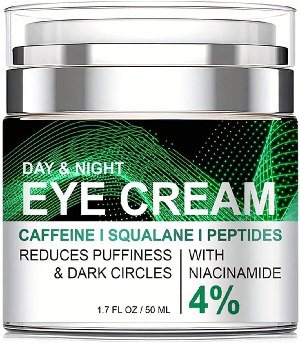 Amazon.com: Caffeine Eye Cream for Puffiness and Bags Under Eyes Daily ...