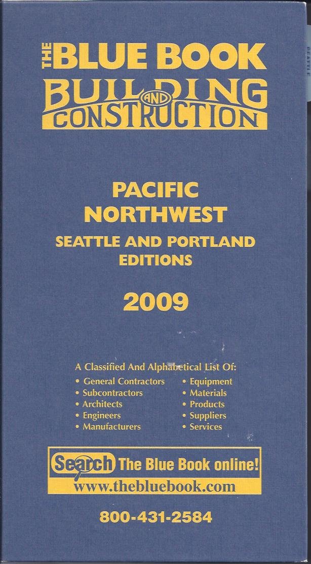 Blue Book Building Construction Pacific Northwest Seattle & Portland ...