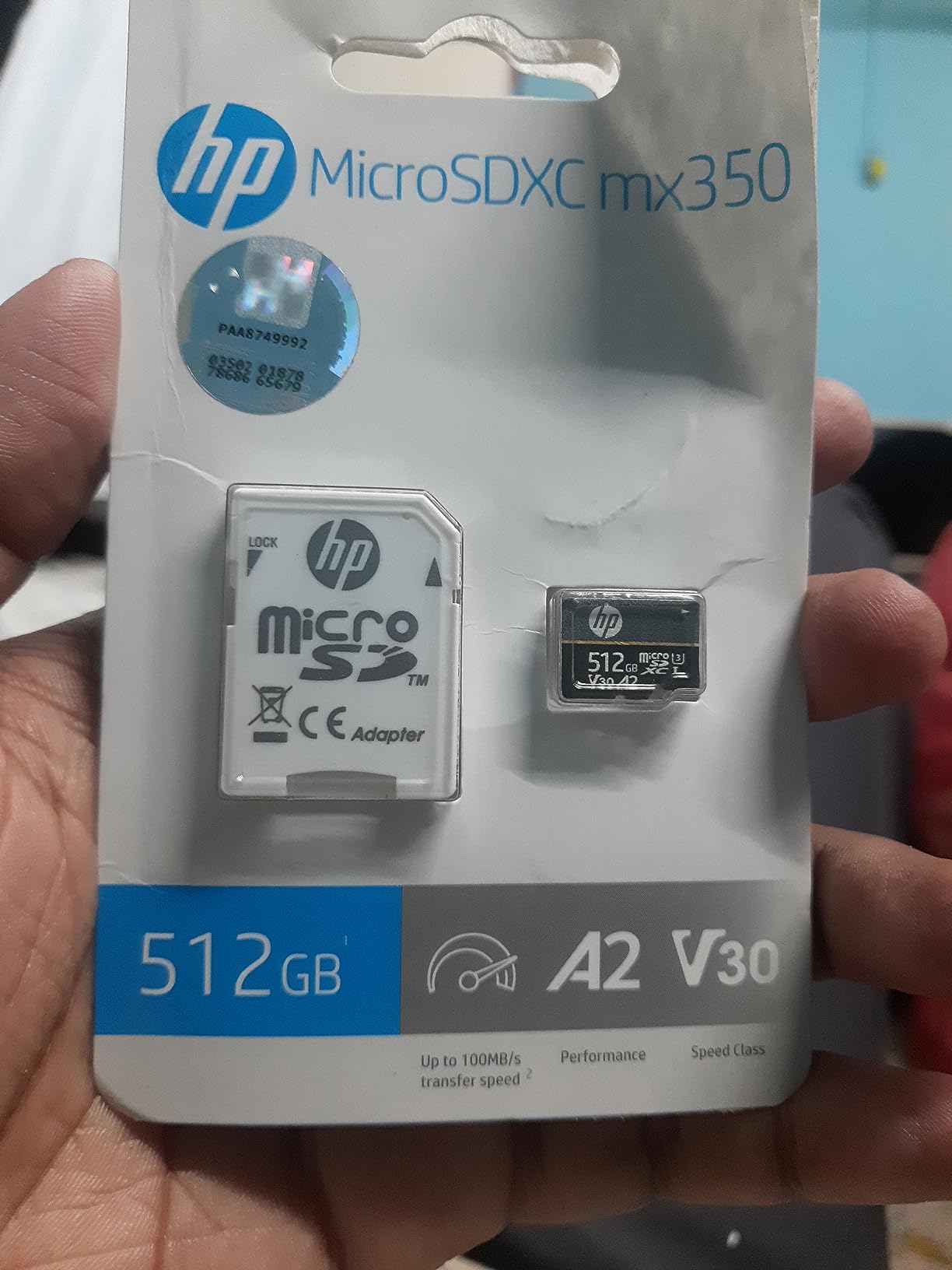 HP Micro SD Card 512GB with Adapter U3 V30 A2 (Gray) - Buy HP Micro SD ...