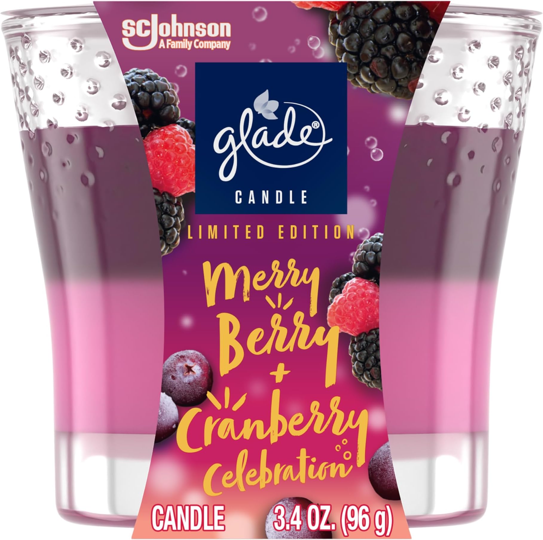 Amazon.com: Glade Candle Jar, Air Freshener, 2in1, Merry Berry ...