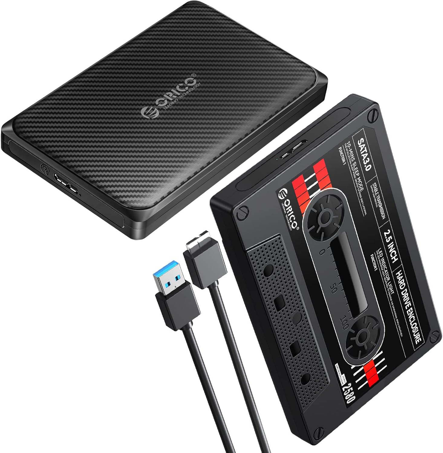 Amazon.com: ORICO 2.5'' DIY Sticker USB 3.0 Hard Drive Enclosure ...