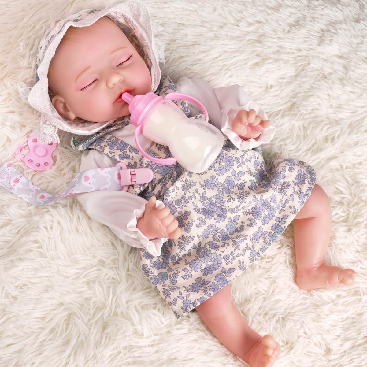 Amazon.com: VATOS Reborn Baby Doll - 17 Inch Laugh and Cry Interactive ...