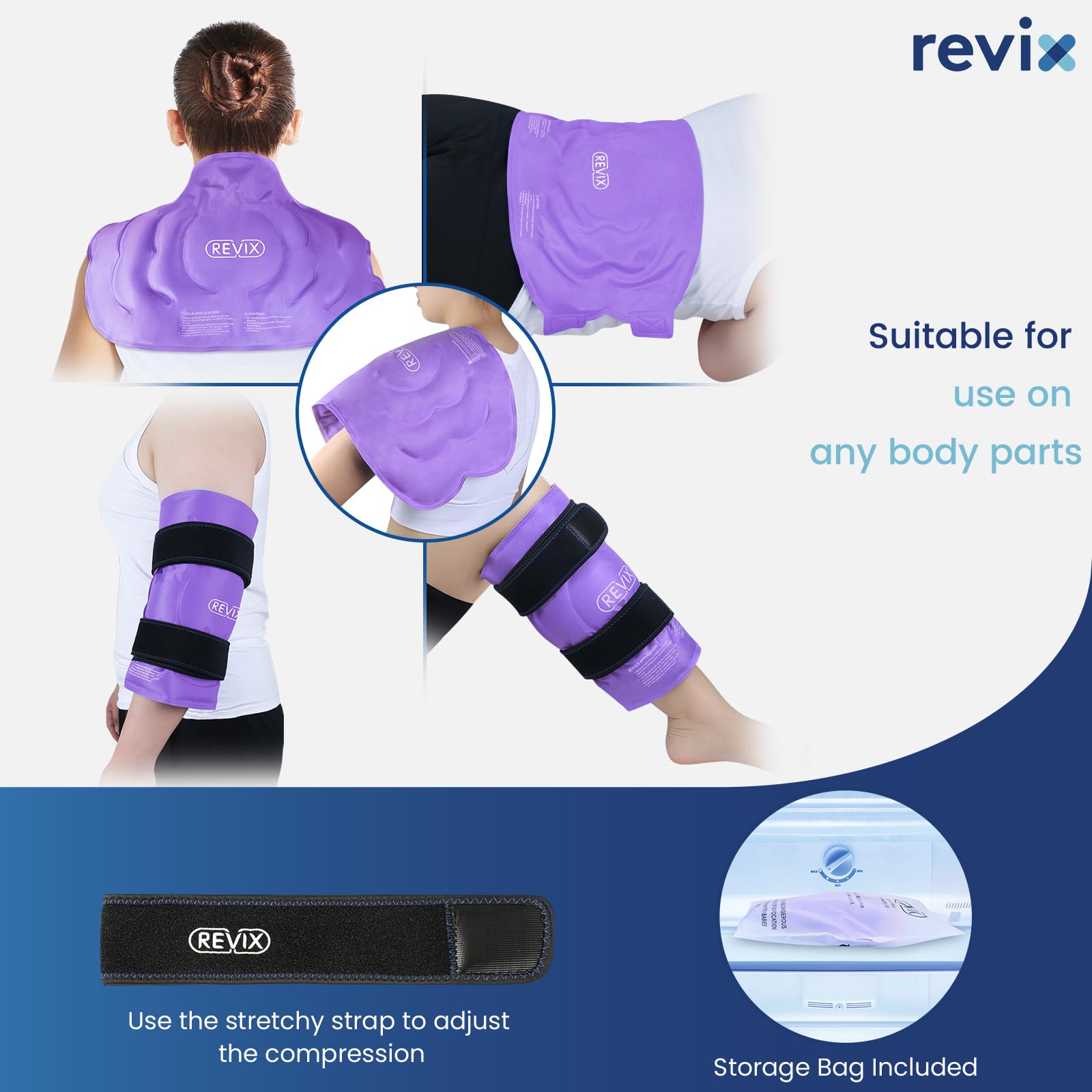 Snapklik.com : REVIX 20" XXXL Ice Pack For Knee Discomfort And Fatigue ...