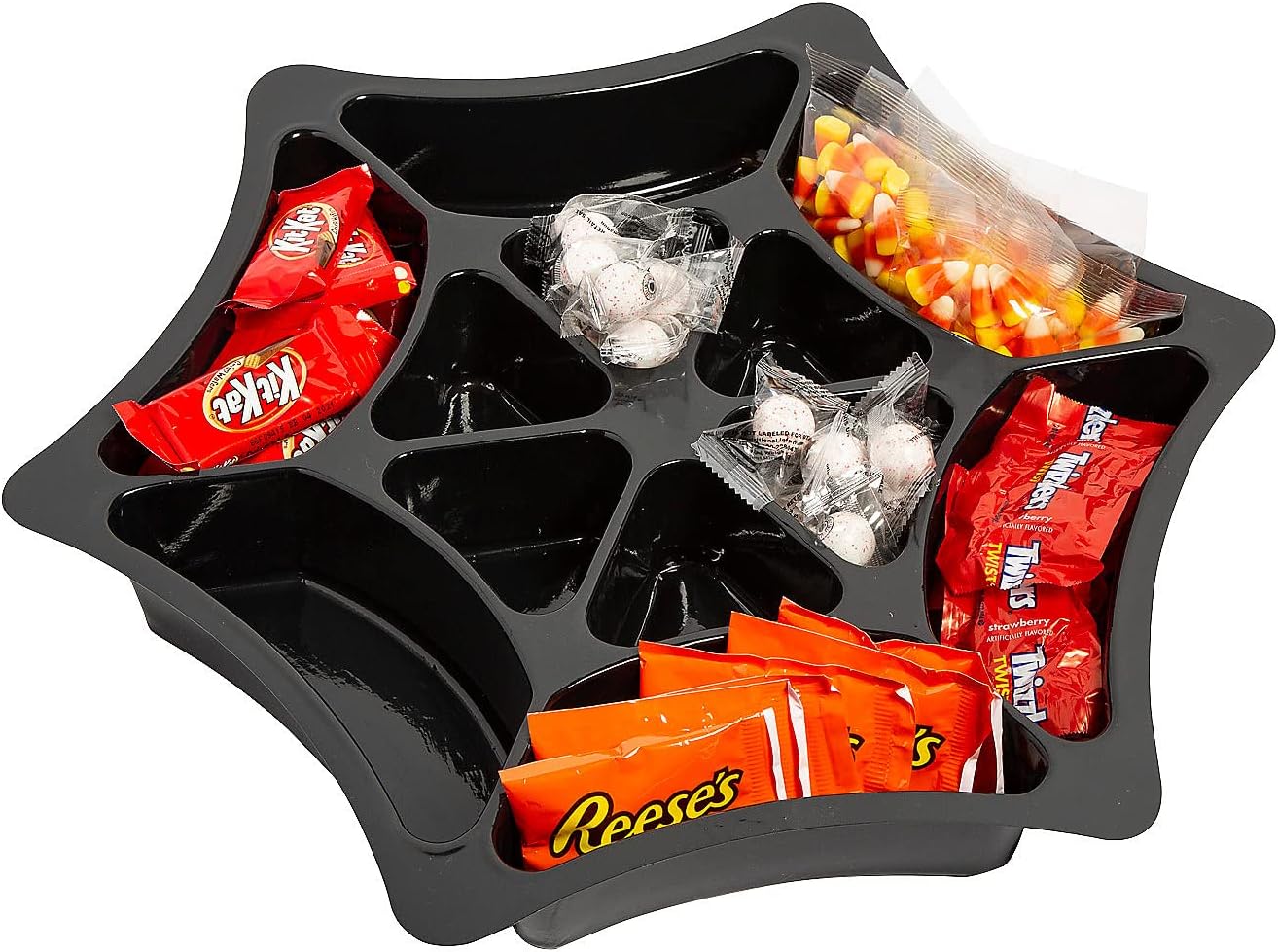 Amazon.com | Halloween Spider Web Serving Tray: Platters