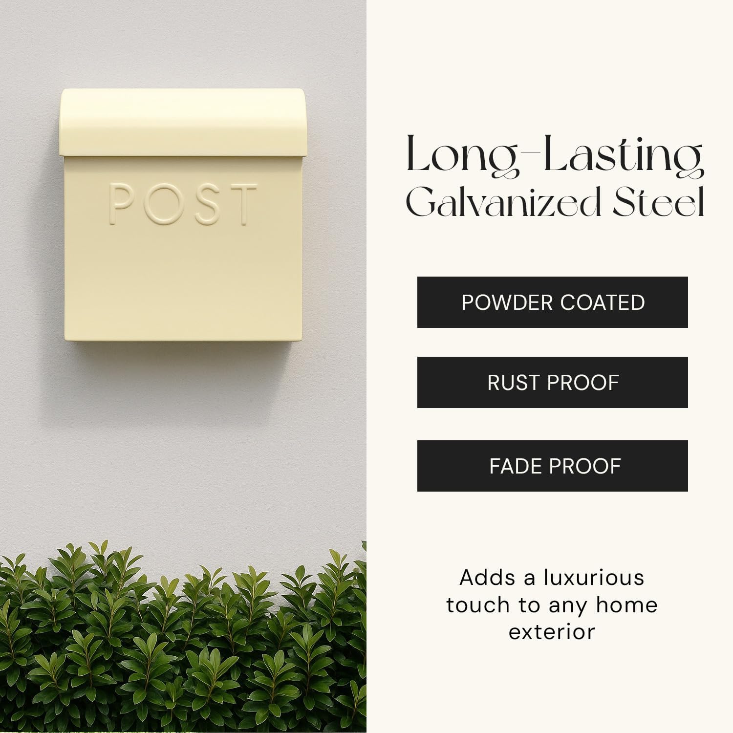 Snapklik.com : NACH Wall Mount Mailboxes For Outside, 11x45x125 In ...