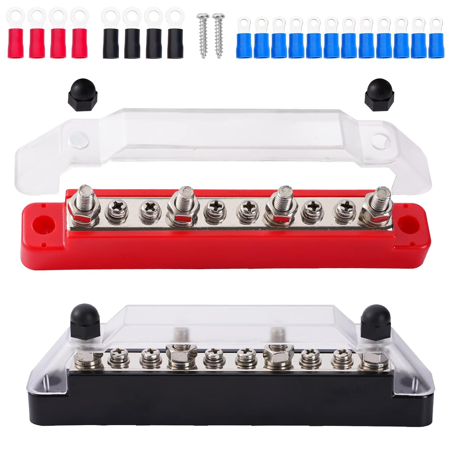 Amazon.com: Idong Distribution Terminal Block Battery Bus Bar Kit,4 x 1 ...