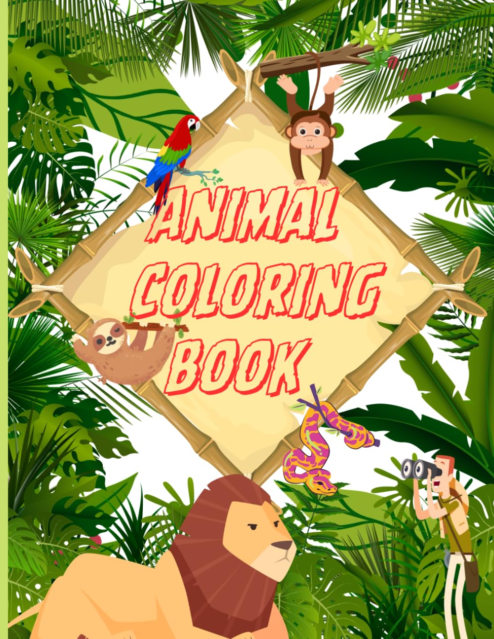 Wild World: Animal Coloring Book for Kids: Roar, Hop, and Flutter with ...