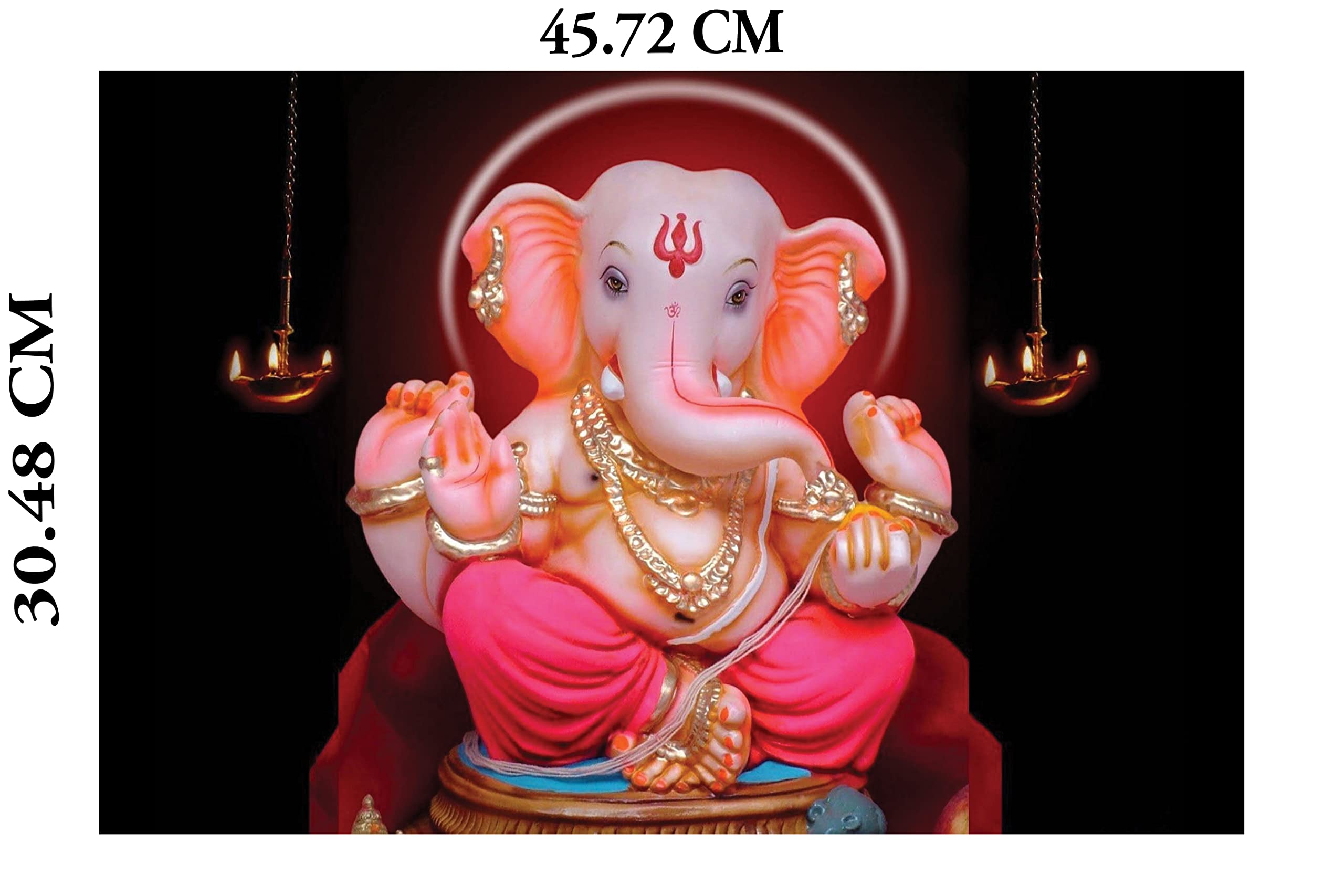 Buy Yellow Alley Bhagwan Ganesha Sticker Poster|Hindu Religious Ganpati ...