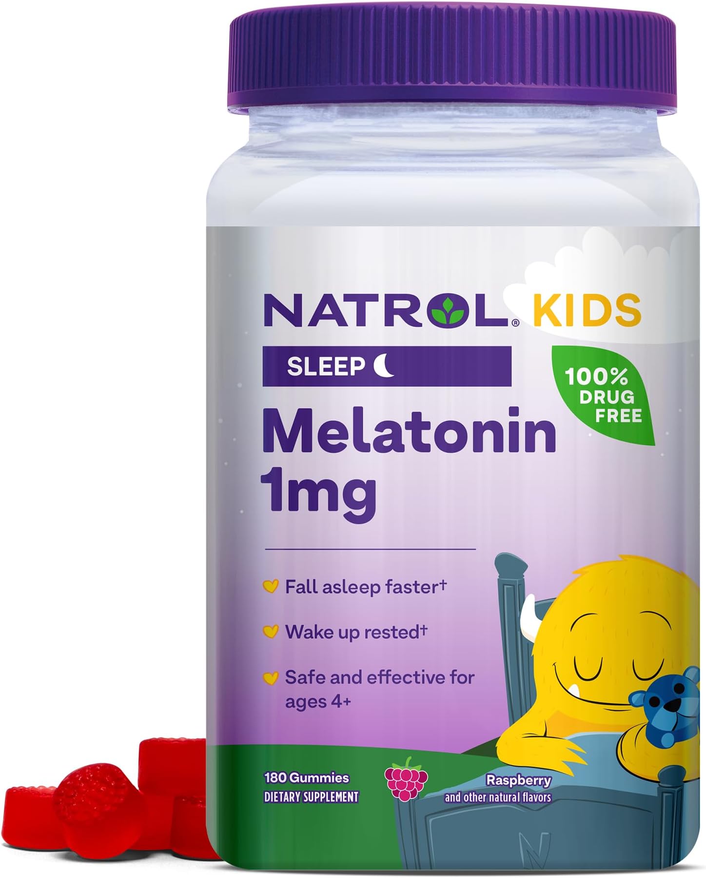 Amazon.com: Natrol Kids Melatonin Sleep Aid Gummy, 1mg, Supplement for ...
