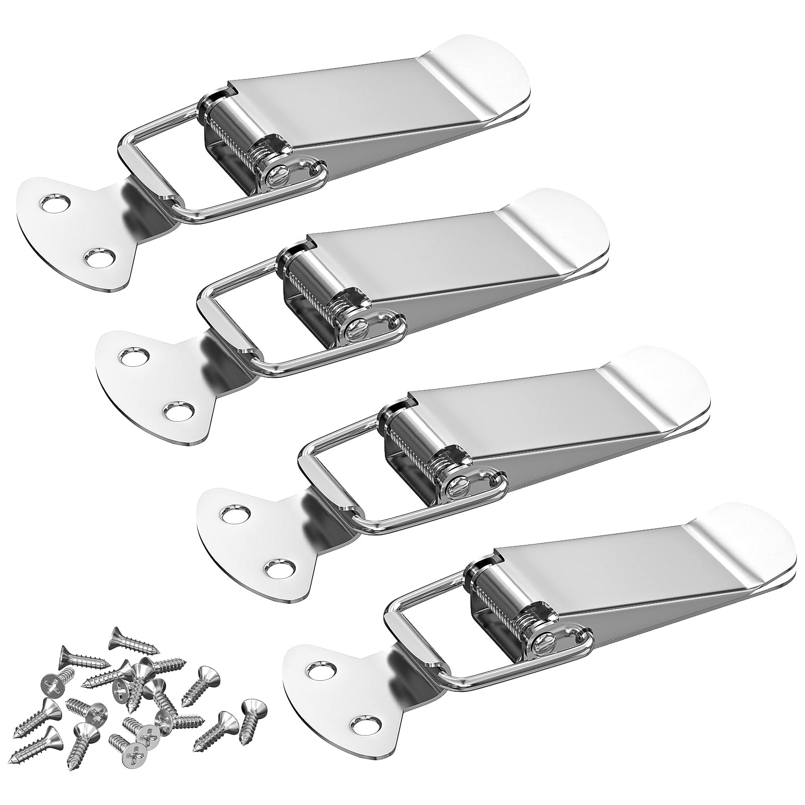VOCIBO® Tension Latch, Stainless Steel, Pack of 4, 56 mm with Screws ...