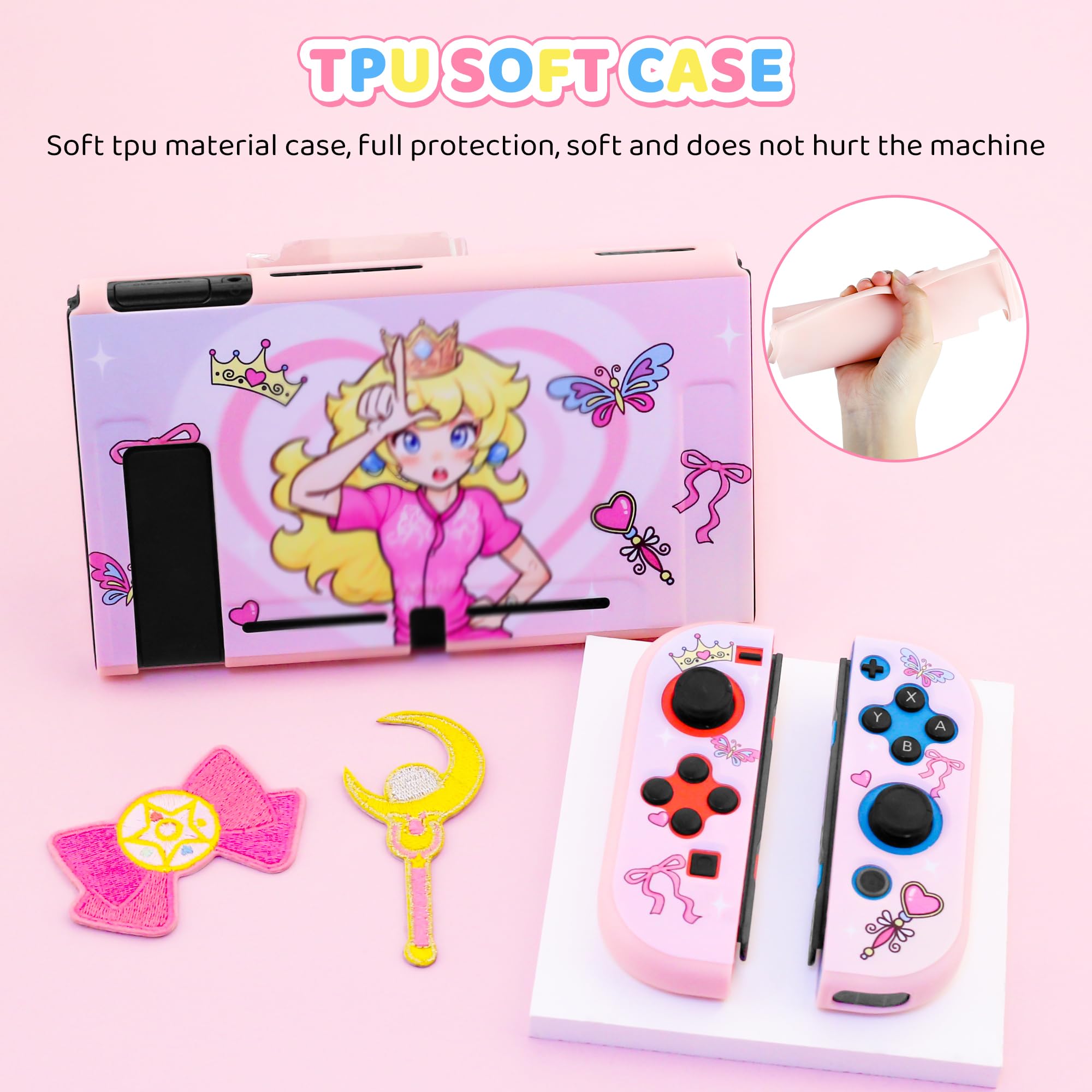Snapklik.com : HYPERCASE Cute Pink NS (Not OLED/Lite) Switch Case Kit ...