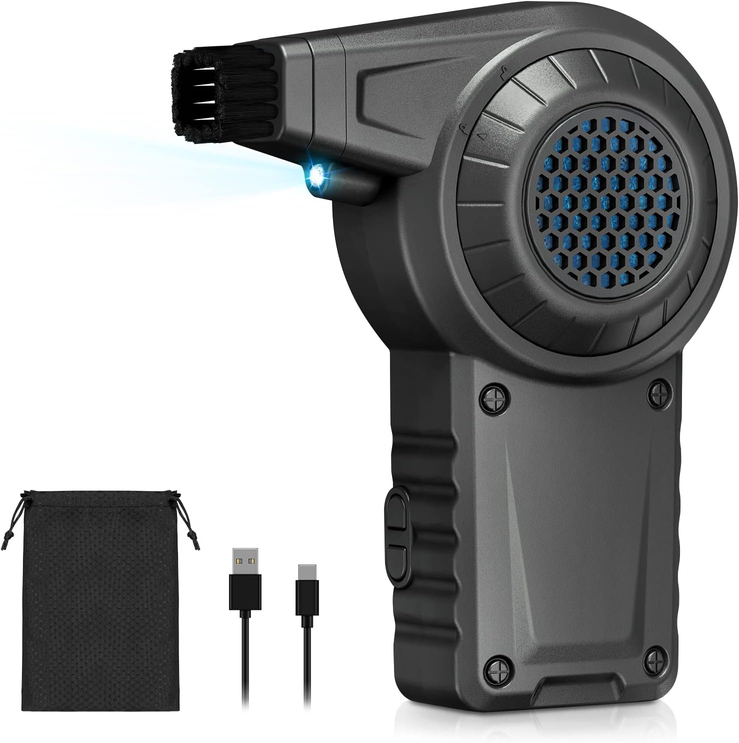 Amazon.com: Maxisola Electric Compressed Air Duster, 3-Gear Dust Blower ...