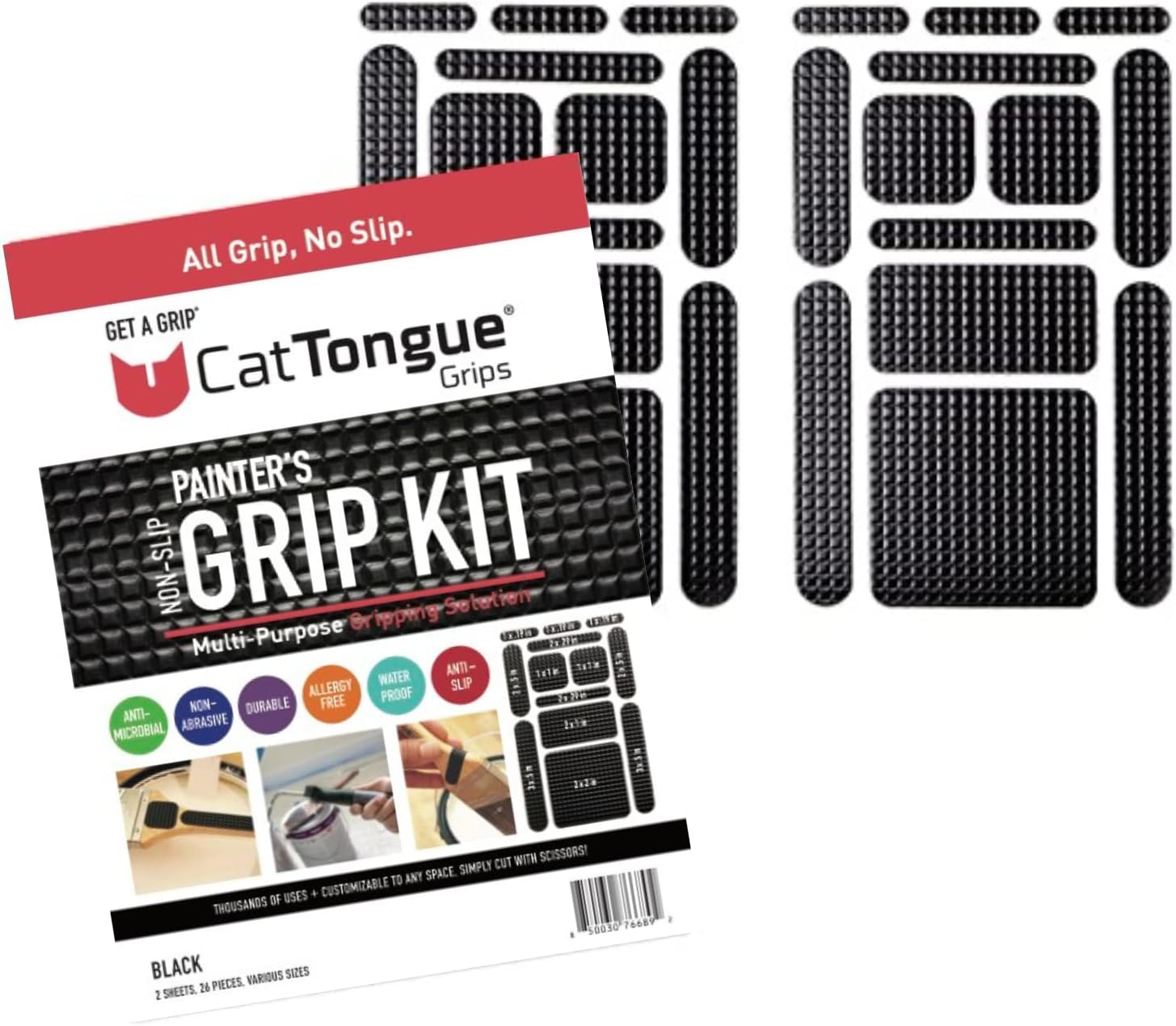 Amazon.com: 4 Pieces 5 by 7.8 Inch Cell Phone Grip Tape Rubberized Anti ...