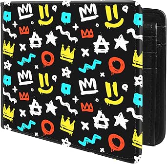 Trofung (Hip-Hop Graffiti?With Crowns Front Pocket Slim Bifold Leather ...