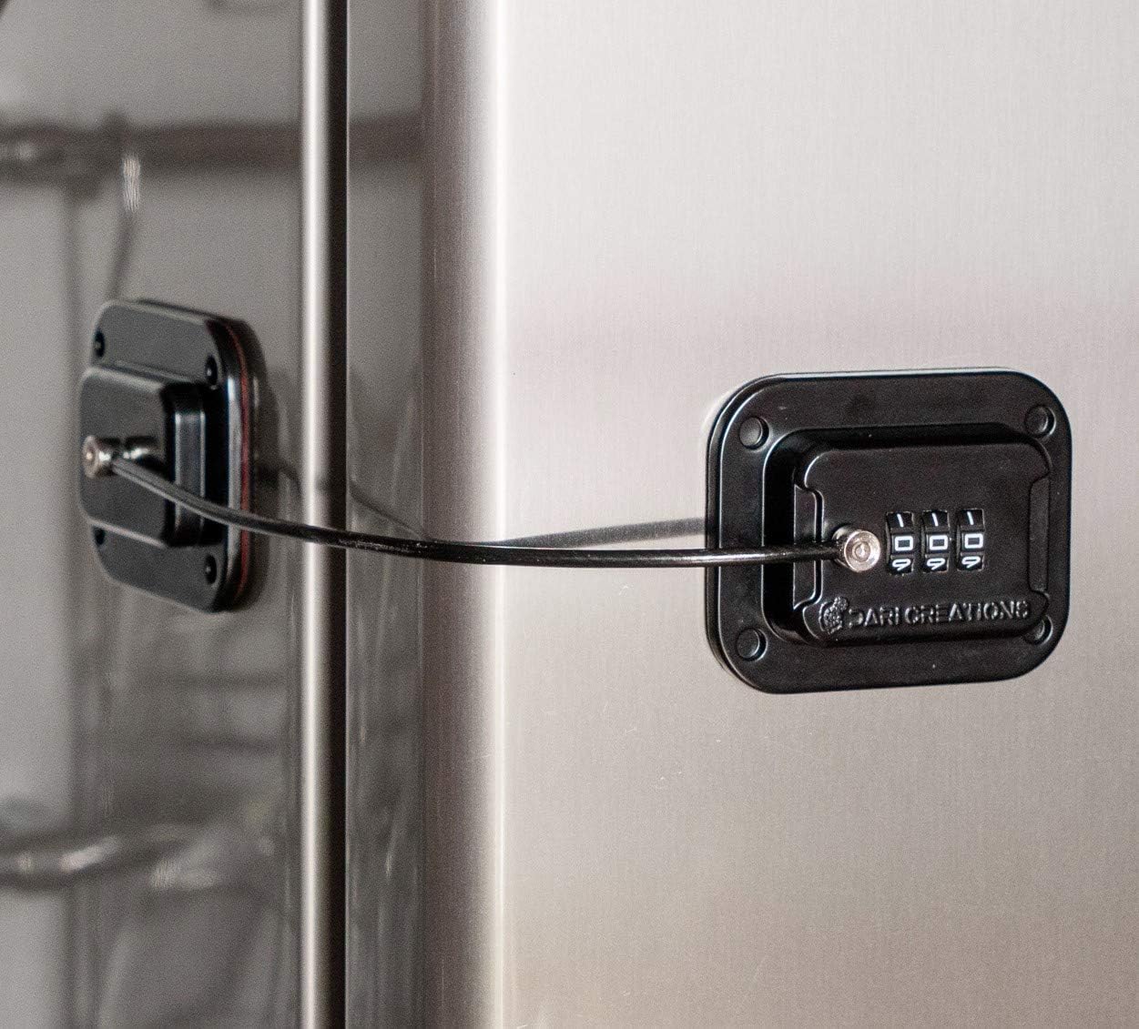 Keyless Refrigerator Lock - Heavy Duty Combination Fridge Lock, Easy to ...
