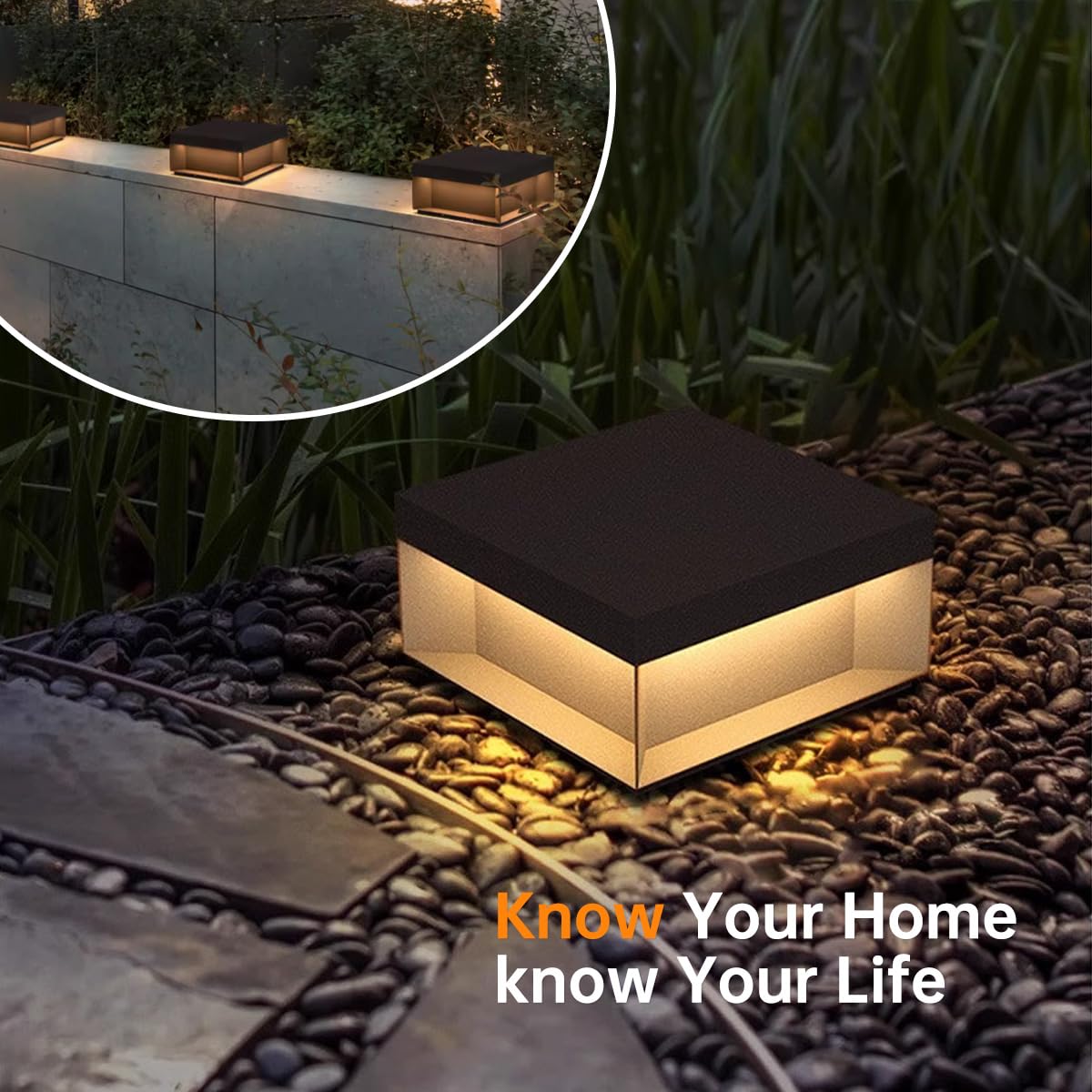 Custom Led Pillar Lights PTOUG Modern Luxury Pillar Lights With LED