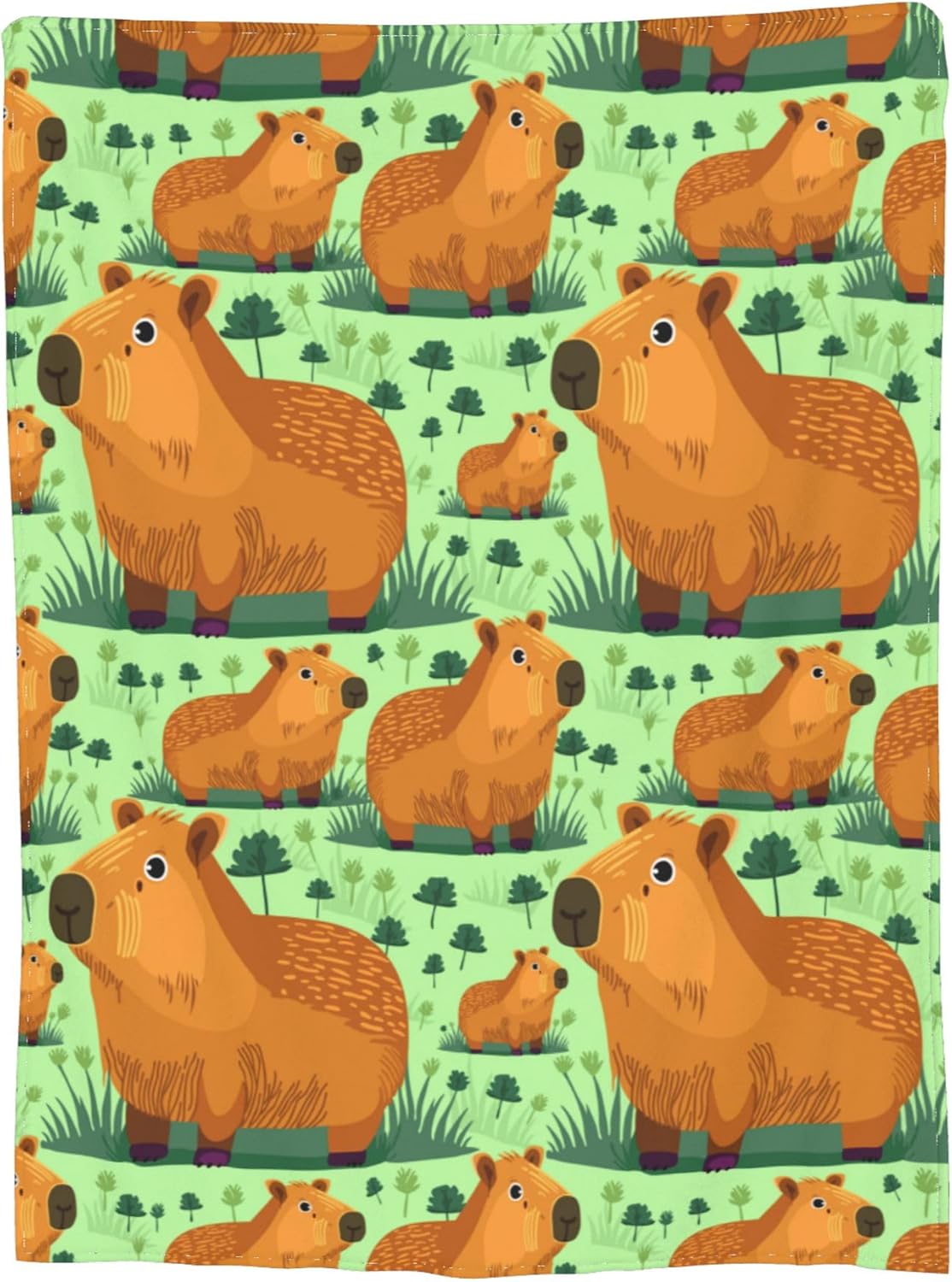 Cute Capybara Blanket Gifts for Adult for Living Room Bedding Couch ...