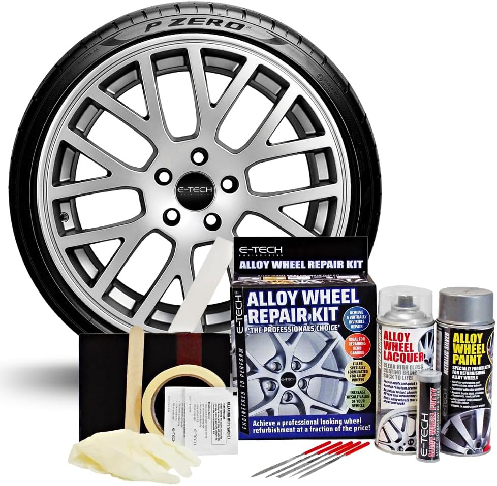 E-TECH Alloy Wheel Repair Hardening Filler/Putty Grey 10cm Tube ...