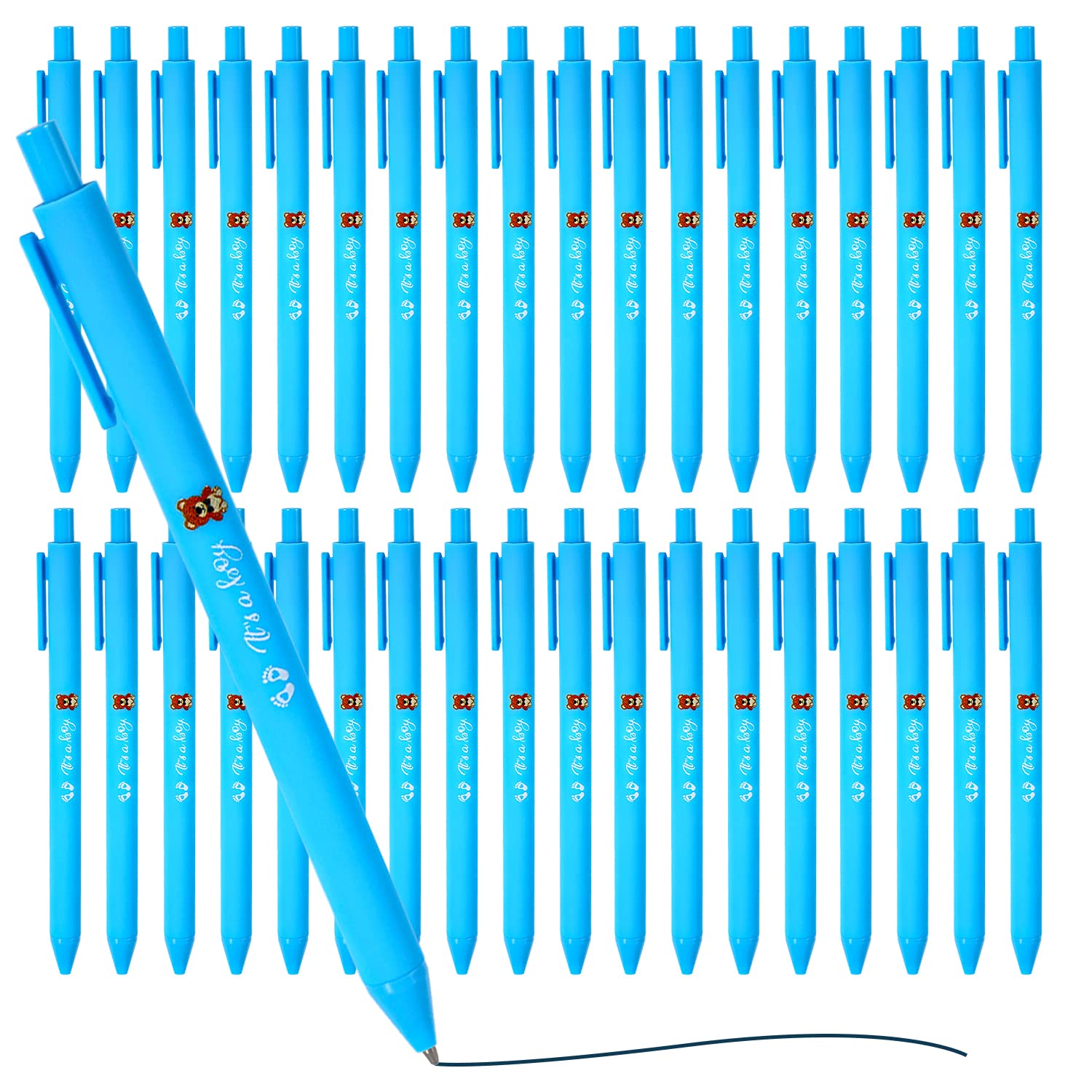 LUTER 36pcs Baby Shower Ballpoint Pen, Retractable Baby Shower Pens Boy ...