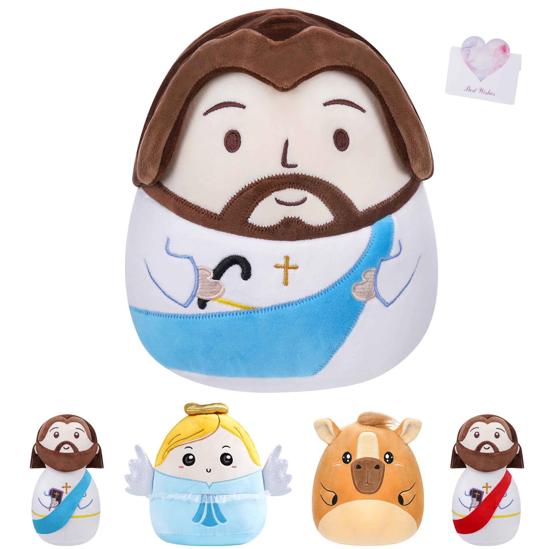 Amazon.com: LeYoHa Jesus Plush Pillow Religious Gift - Christian Plush ...