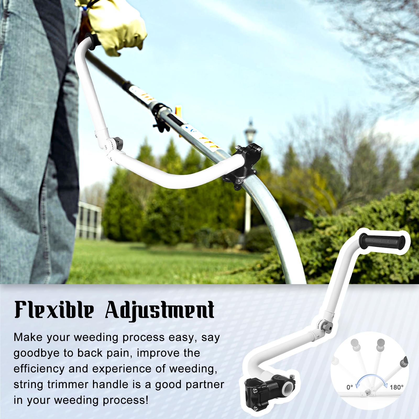 juman String Trimmer Handle, Ergonomic Trimmer Grip, Weed Eater Handle ...