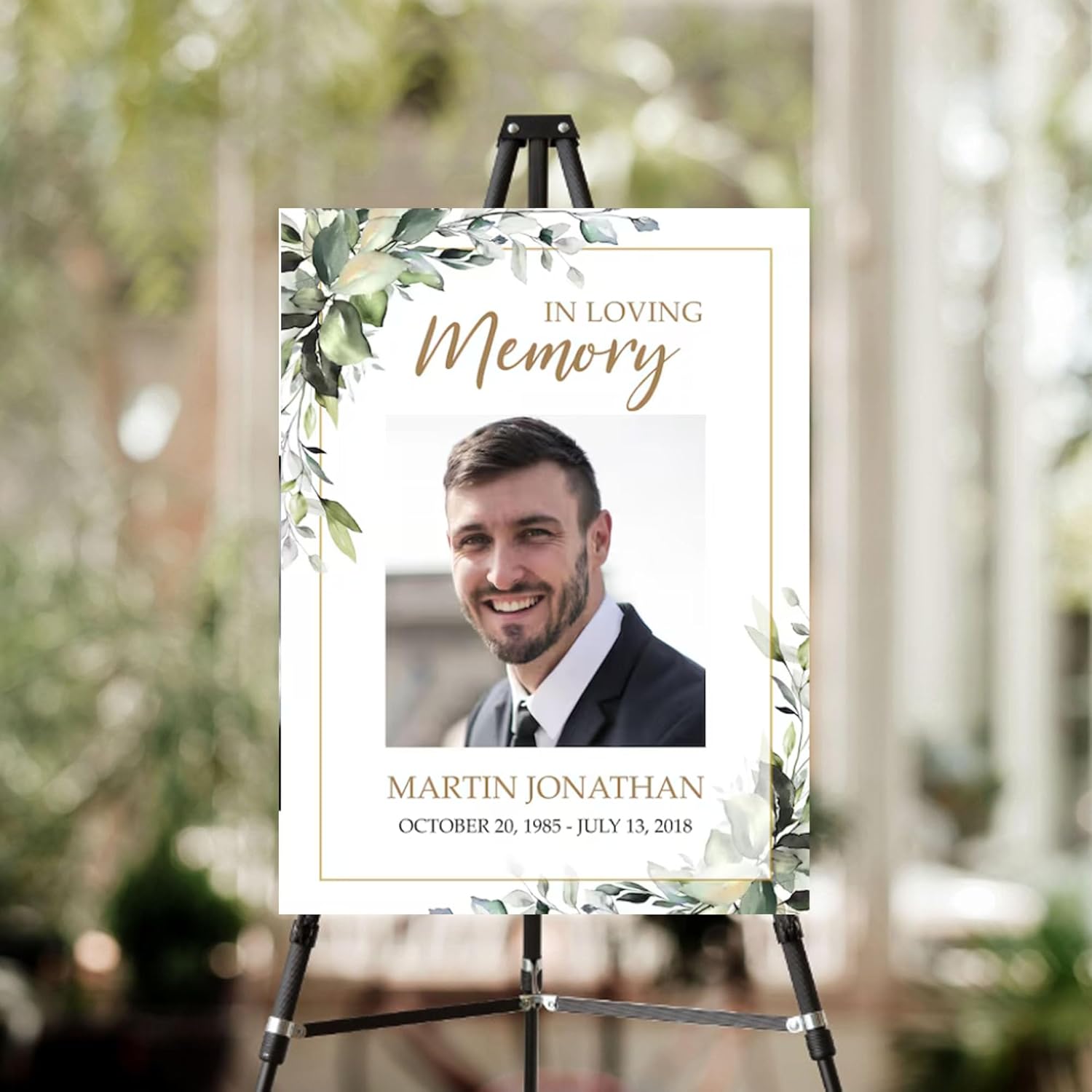 Amazon.com : Personalized Editable Funeral Welcome Sign, Funeral ...
