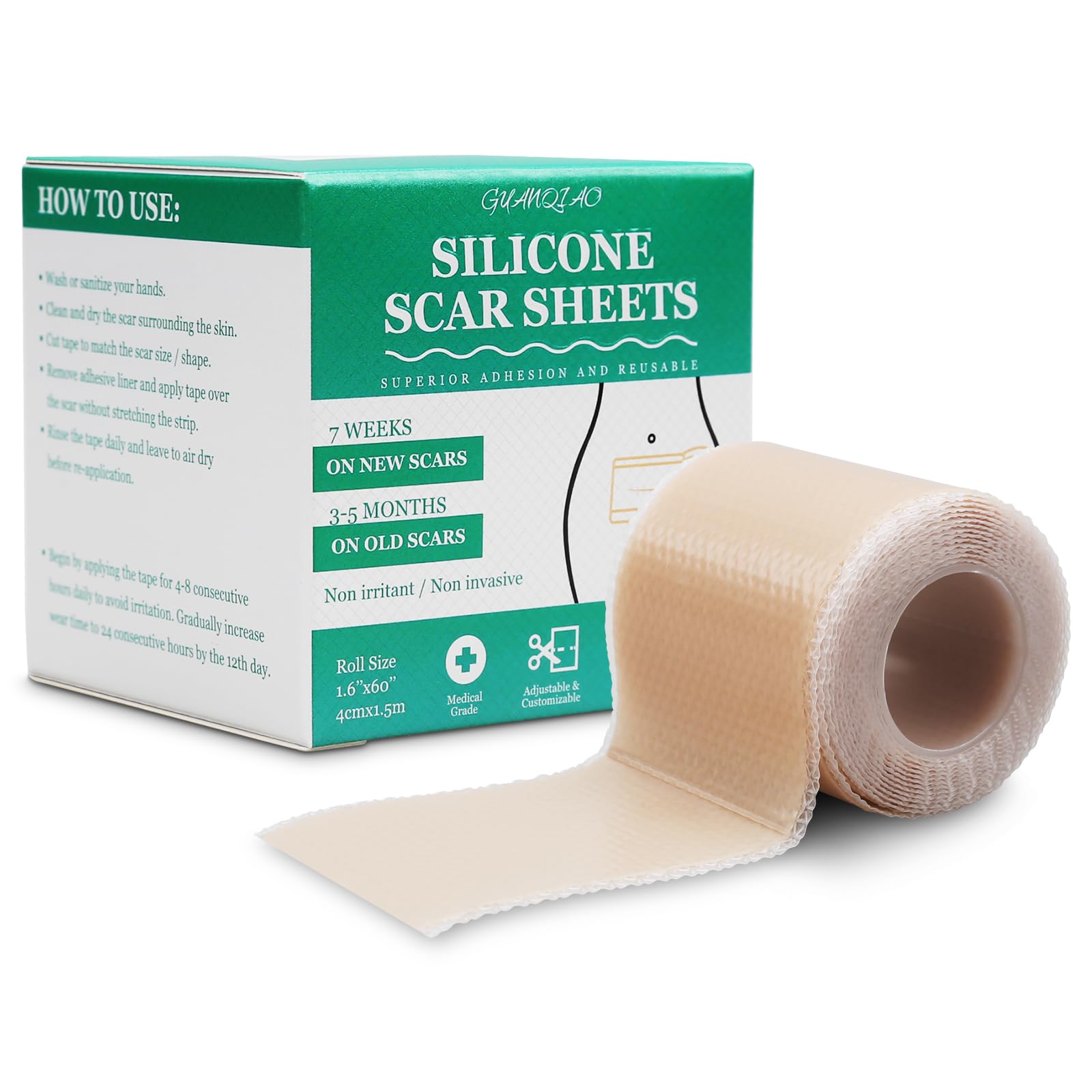 Snapklik.com : Silicone Scar Sheets, Medical Grade Silicone Scar Tape ...
