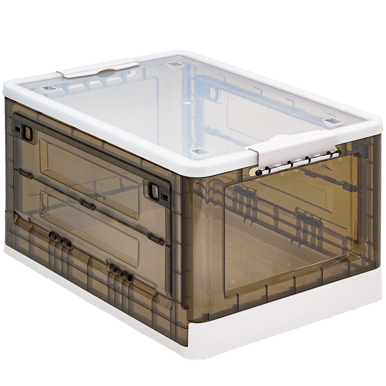 Amazon｜Rocotto ロコット 収納ケース 衣装ケース 収納ボックス 容量56L フォールディング ストレージボックス BOX コンテナボックス ふた付き 折りたたみ 収納 おしゃれ ...