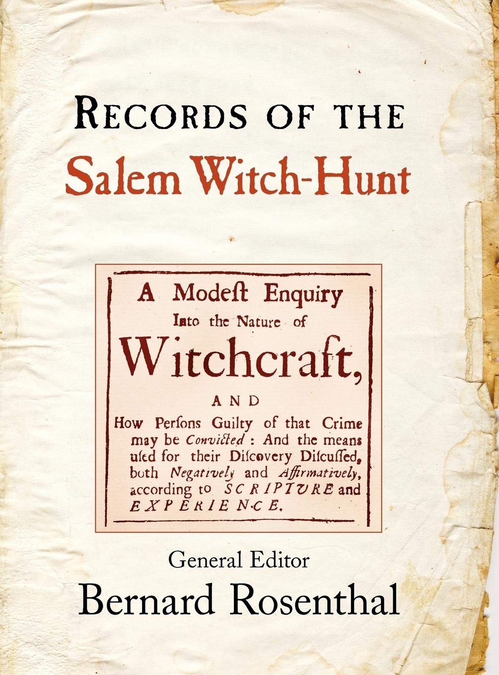 Amazon.com: Records of the Salem Witch-Hunt: 9780521661669: Rosenthal ...
