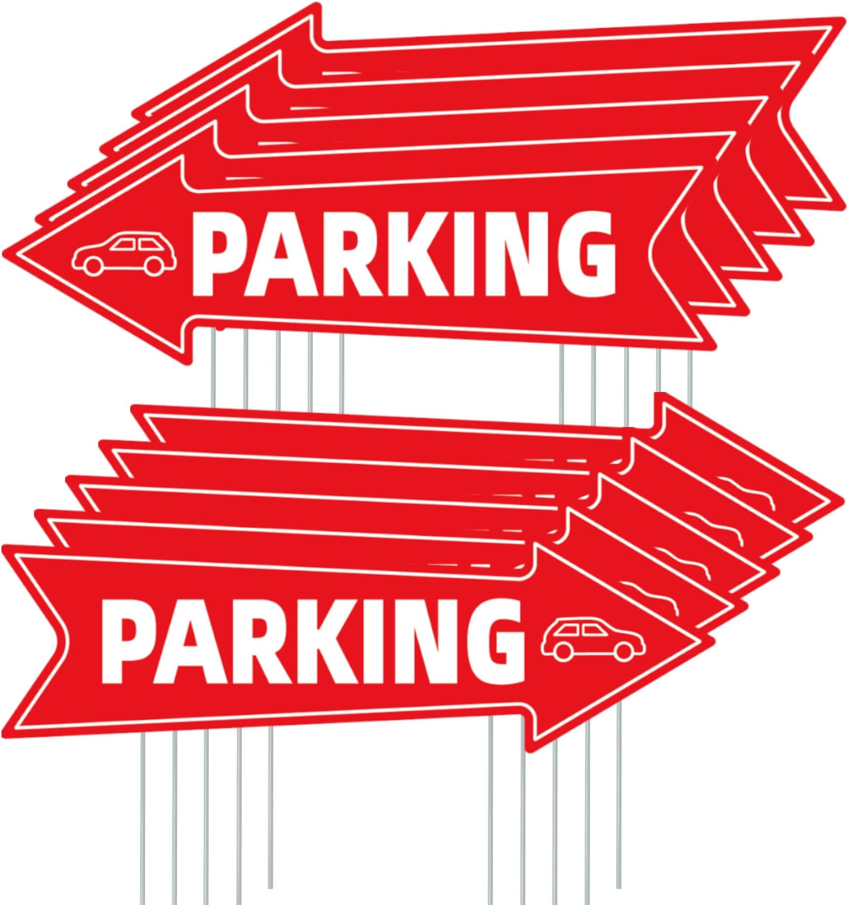 Amazon.com: 16 X 5 Inch Directional Parking Signs with Arrows - Durable ...