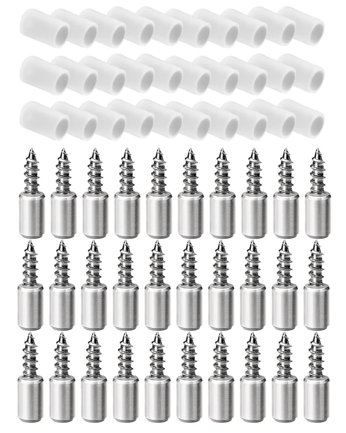 60pcs Shelf Support Pegs, Shelf Support, Self-Tapping Screws Cabinet ...