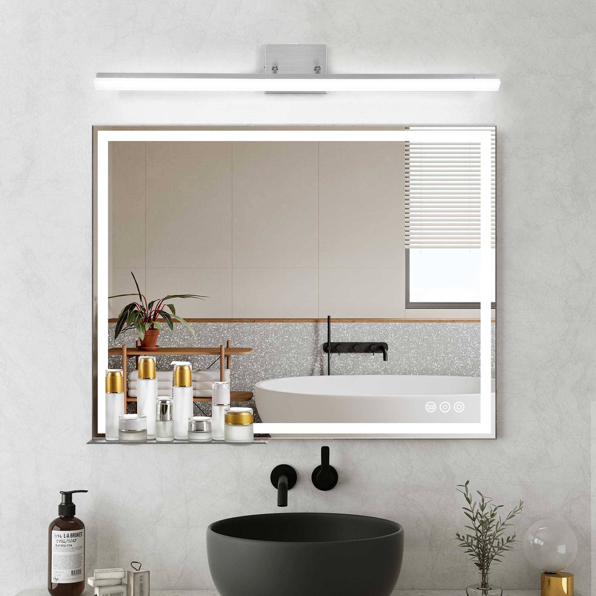 Snapklik.com : KAMLAM Modern 48 Inch Dimmable Led Vanity Light