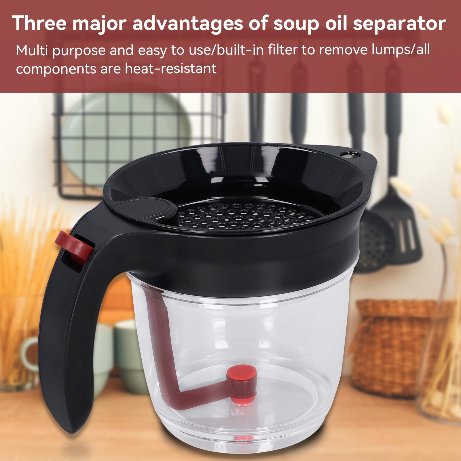 Good Grips Good Gravy Fat Separator,4 Cup Fat Separator Jug Gravy ...