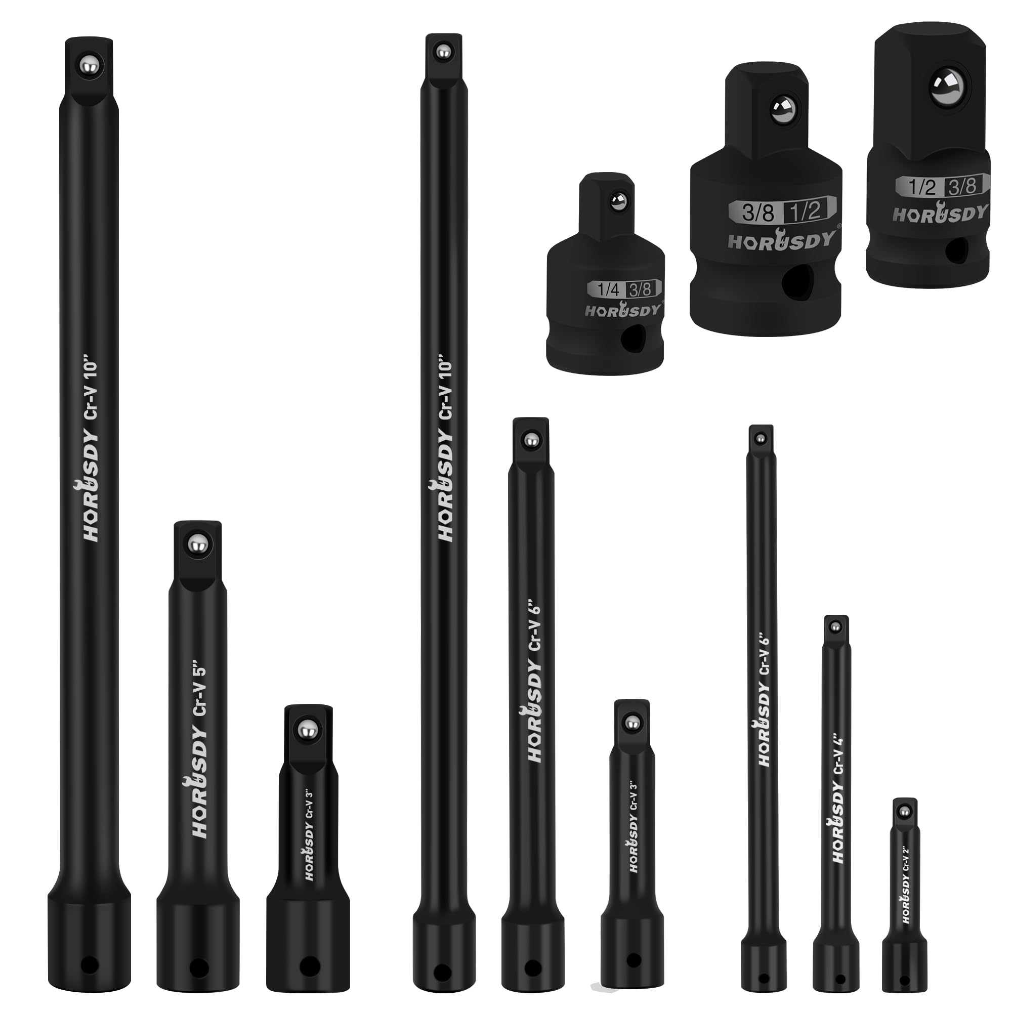 Snapklik.com : HORUSDY 12 Pcs Impact Extension Bar Set, Socket Adapters ...